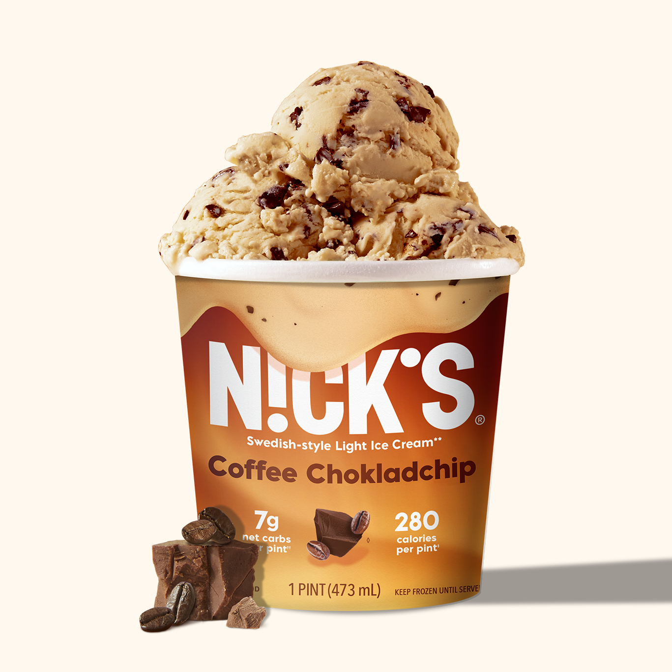 Coffee Karamell - Swedish-style Light Ice Cream | Nick’s Karamell – N!CK'S